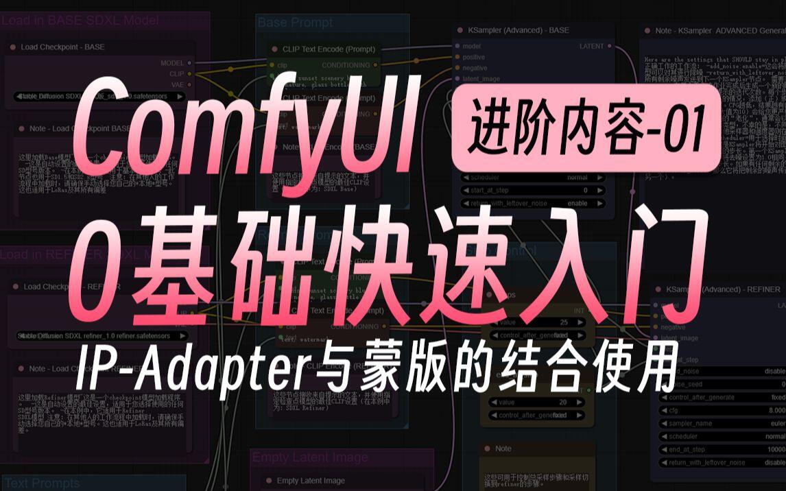 【ComfyUI进阶工作流01】混合遮罩与IP-Adapter在comfy... - 哔哩哔哩