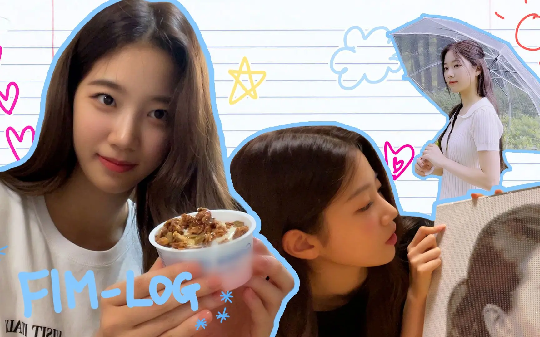 [FIM-LOG] KAZUHA VLOG 3 l What's in my 🧳 w.KURA姐, 挑战宝石十字绣💎 and 各种琐碎记录🎞_哔哩哔哩_bilibili