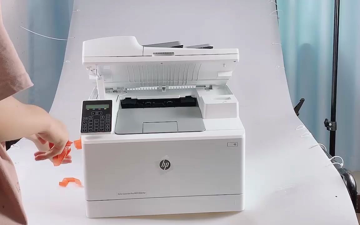 惠普183FW彩色激光打印机开箱视频_哔哩哔哩_bilibili