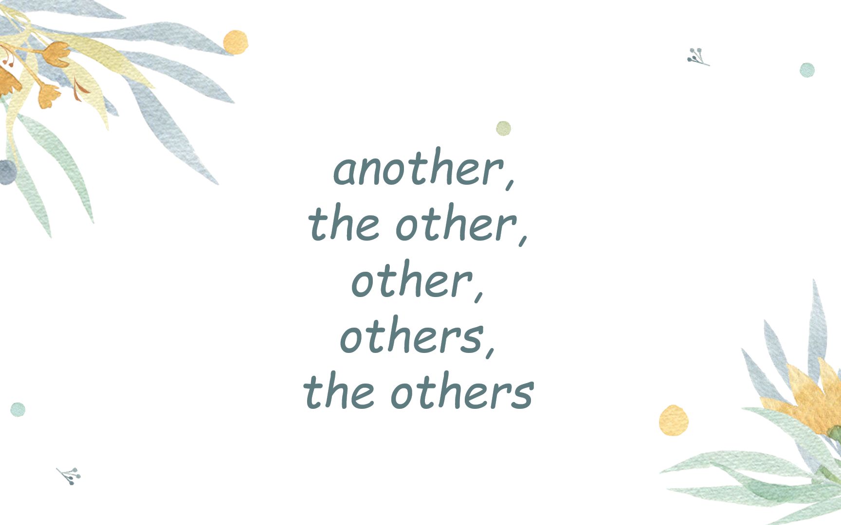 初中中考英语必掌握重点词汇辨析another the other other the others等区别_哔哩哔哩_bilibili