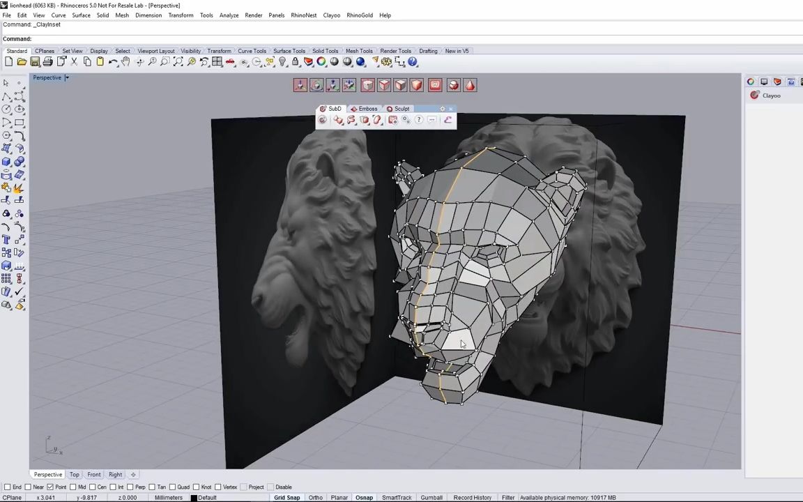 中英字幕【Clayoo狮子头建模】 - Lion Head Tutorial_哔哩哔哩_bilibili