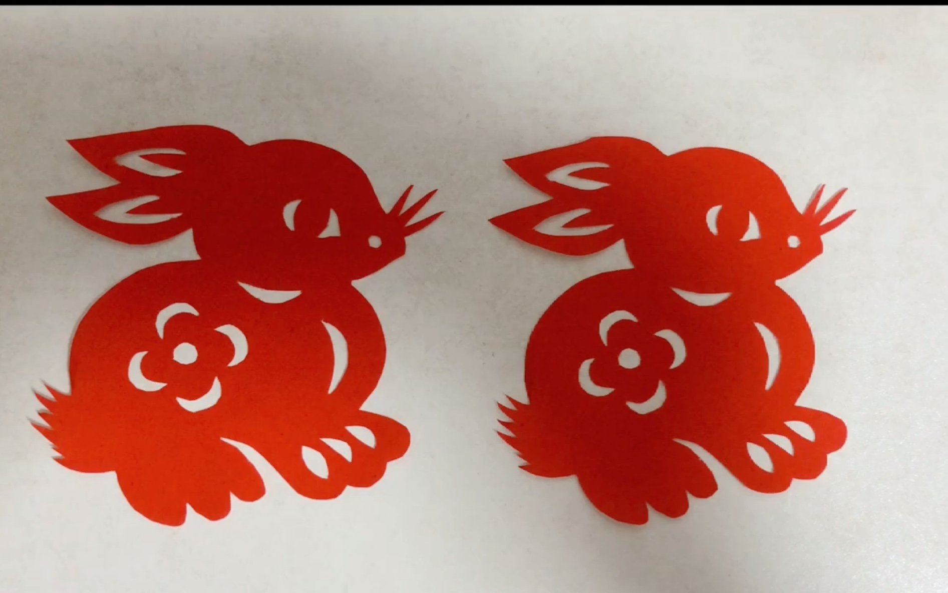 12生肖剪纸-兔子🐰_哔哩哔哩_bilibili