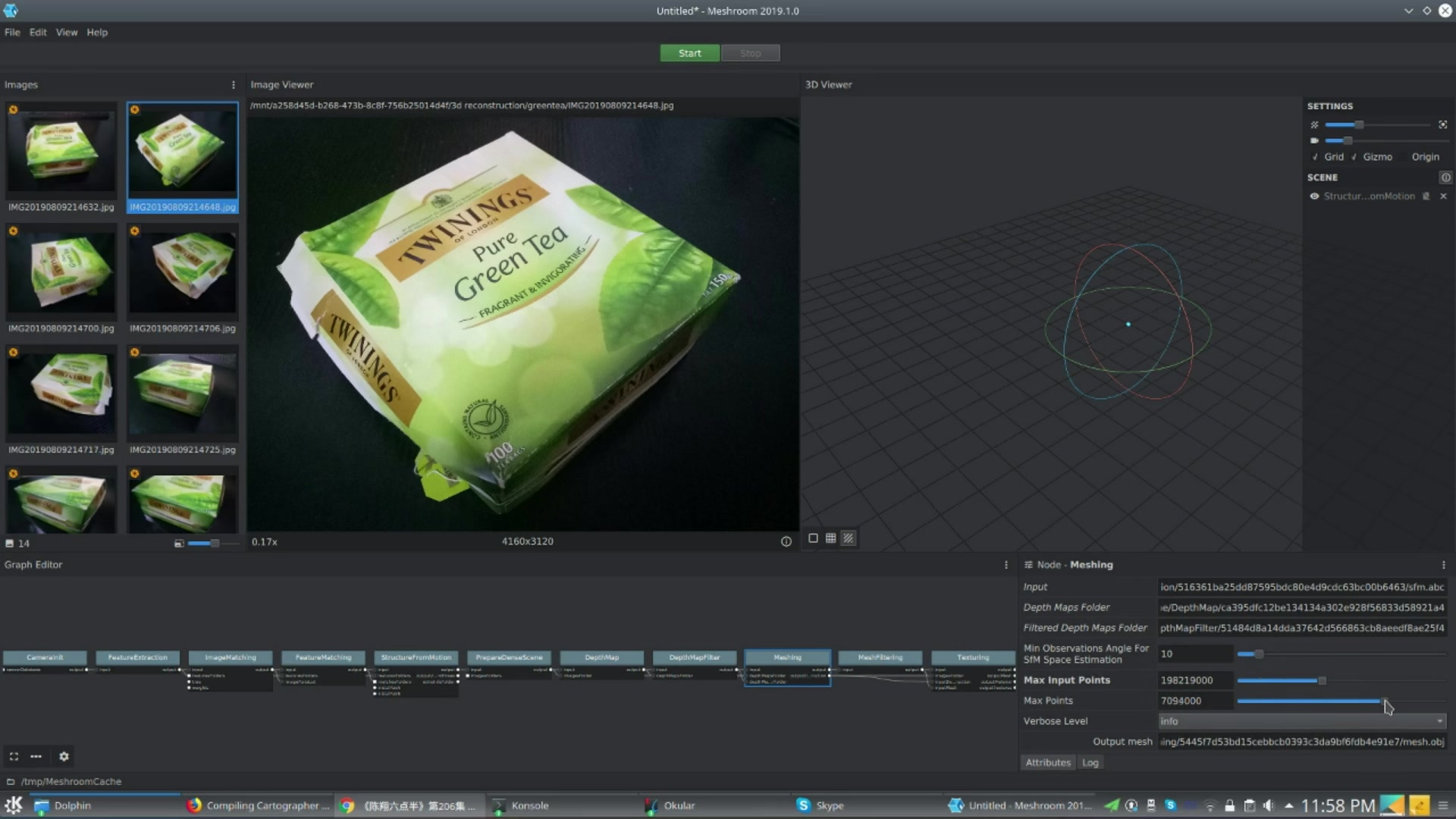 使用meshroom的3D重建_哔哩哔哩_bilibili