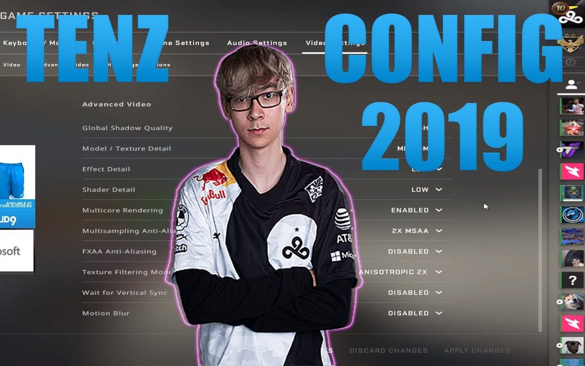 职业选手TENZ在2019最新游戏设置 BEST OF TENZ _ CONFIG TENZ 2019_哔哩哔哩_bilibili