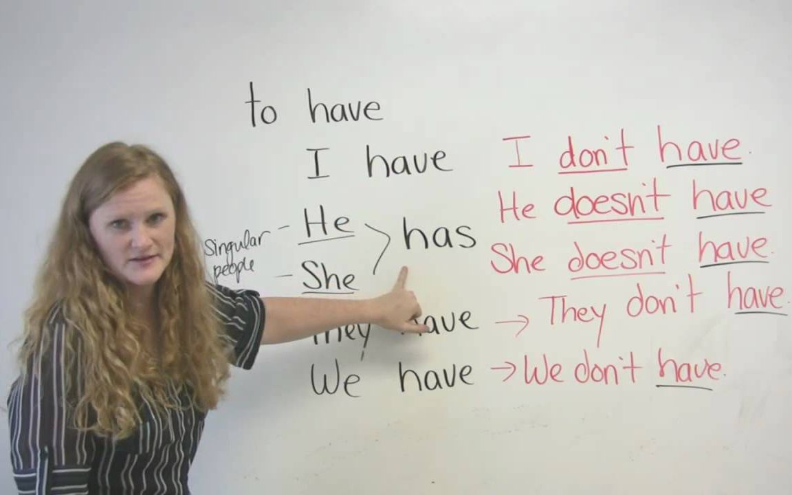 【学英语】【必会】超基础的基本语法 Have, Has, Had的区别与用法@油兔不二字幕组_哔哩哔哩_bilibili