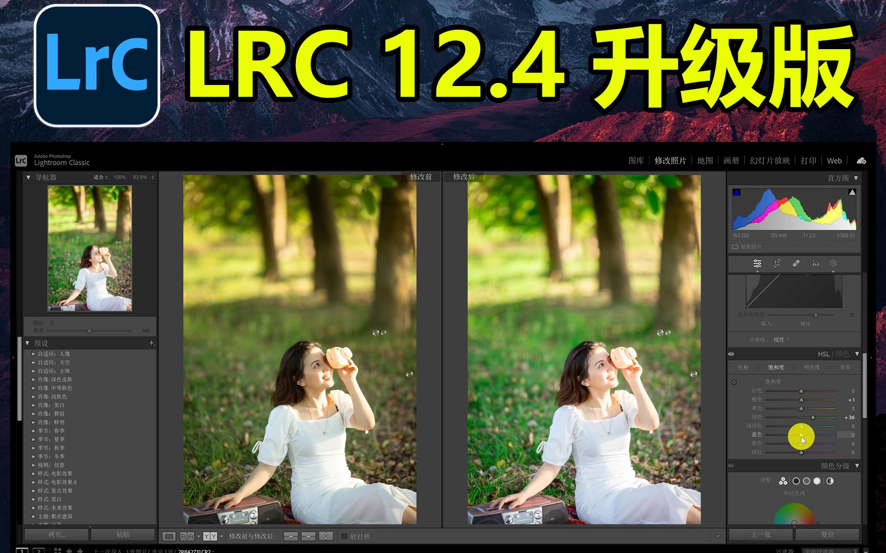 最新Adobe Lightroom Classic 2023 12.4升级了强大的蒙版创建噪点功能 有包自取