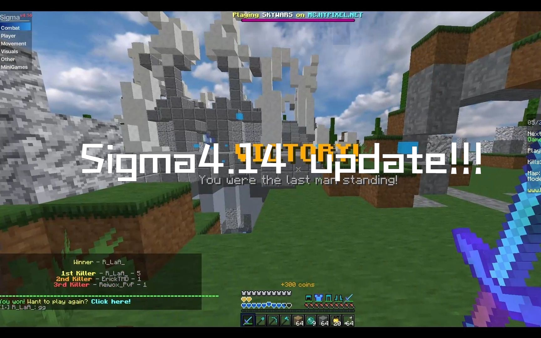 Sigma 5.0 JELLO - Minecraft 1.8 to 1.16.4 Hacked