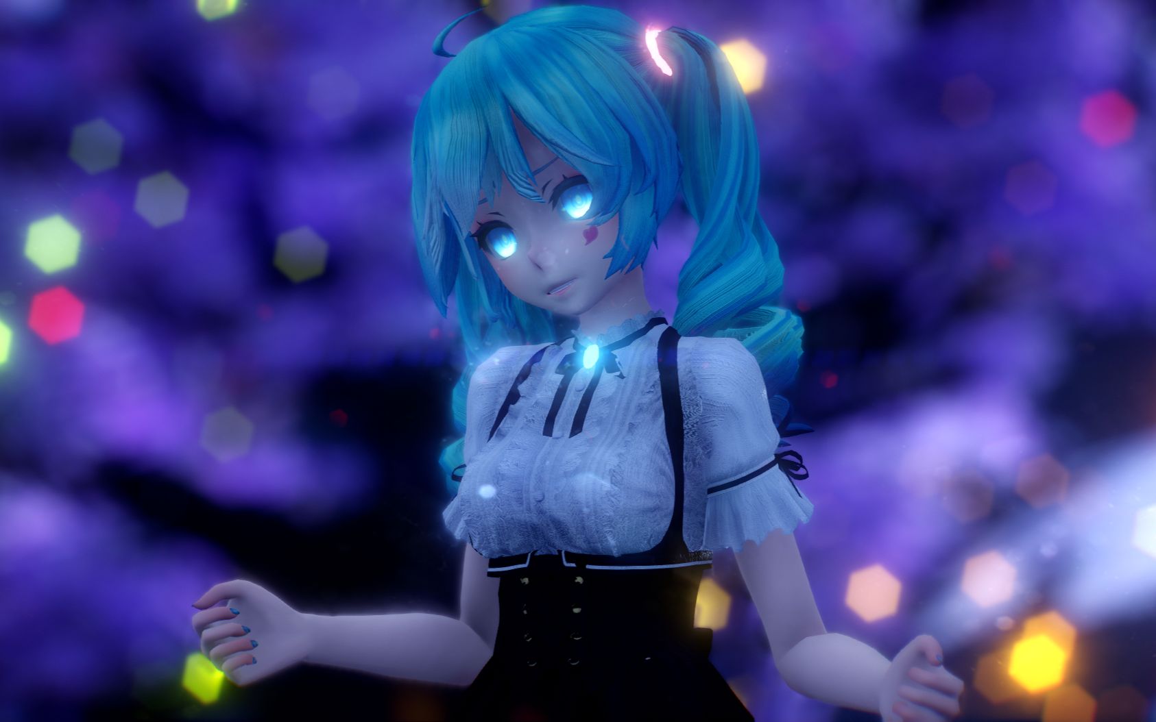 【MMD】Tears / てぃあら【TDA Komorebi Miku】_哔哩哔哩_bilibili