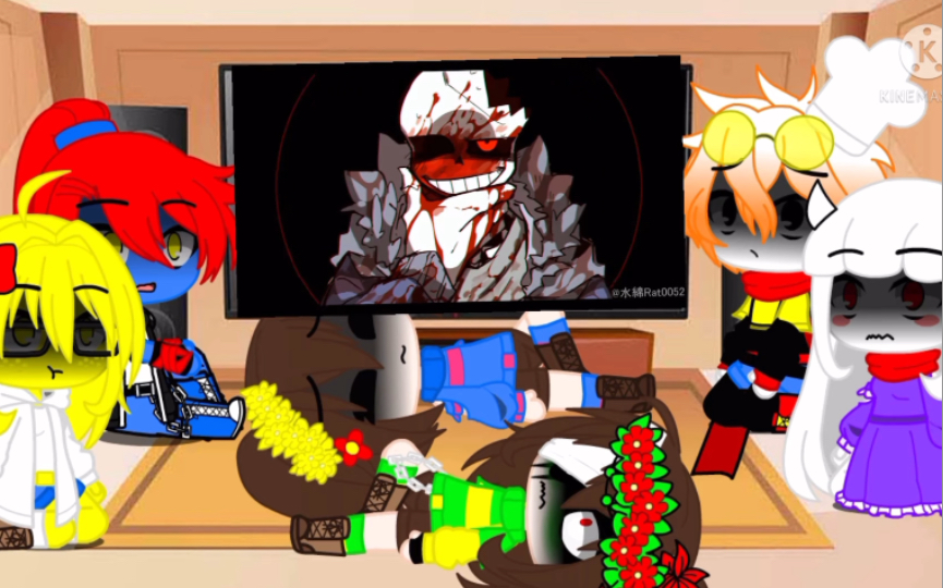 Undertale reacts to Horror Sans_哔哩哔哩_bilibili