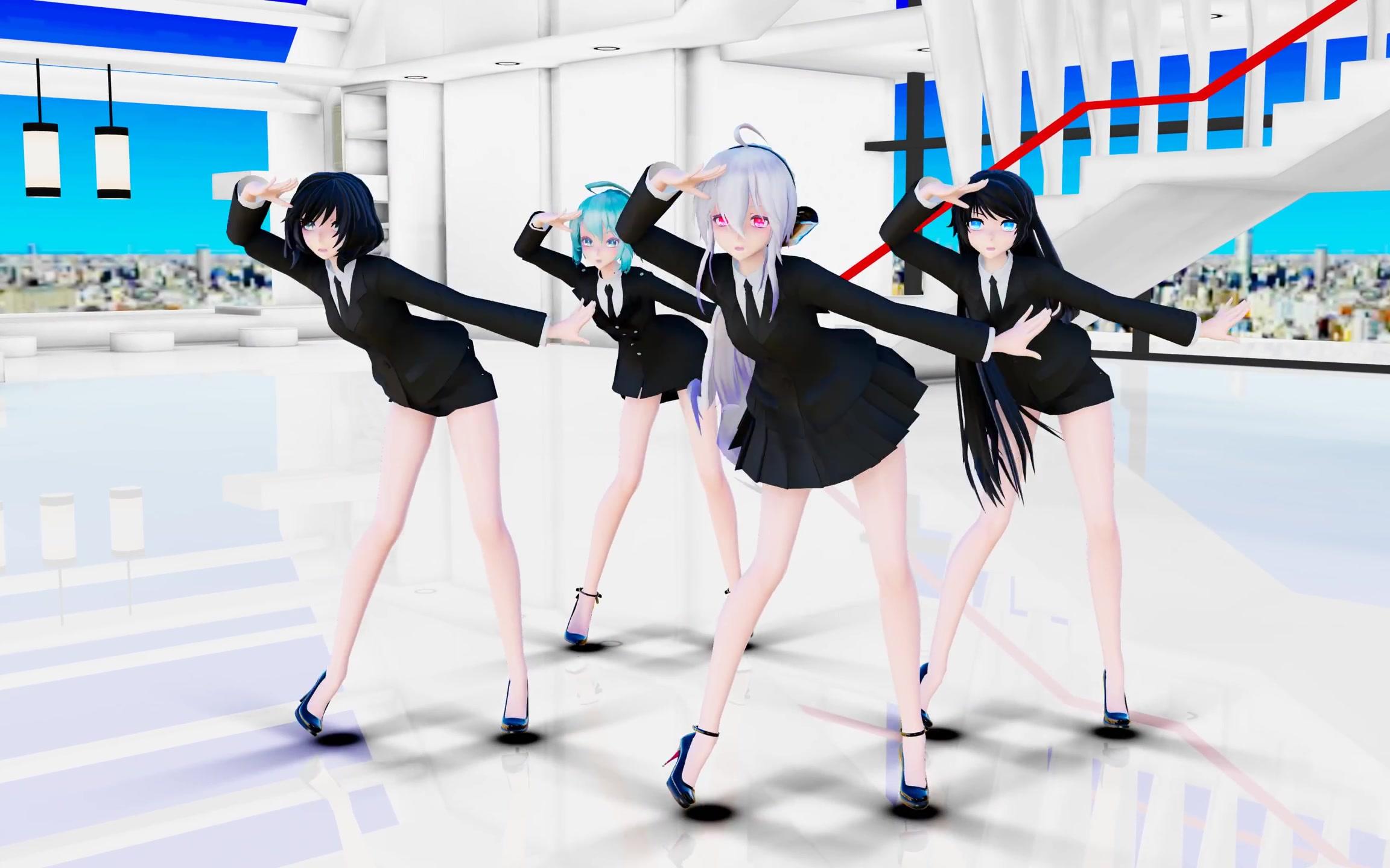 【MMD 4K】腿，腿，腿！全是我的~~~_哔哩哔哩 (゜-゜)つロ 干杯~-bilibili
