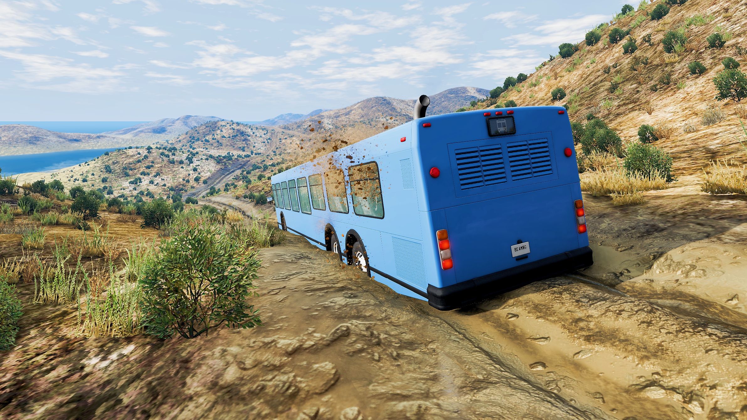 这路看着很泥泞，实际上很稀-BeamNG-TV-BeamNG-TV-哔哩哔哩视频
