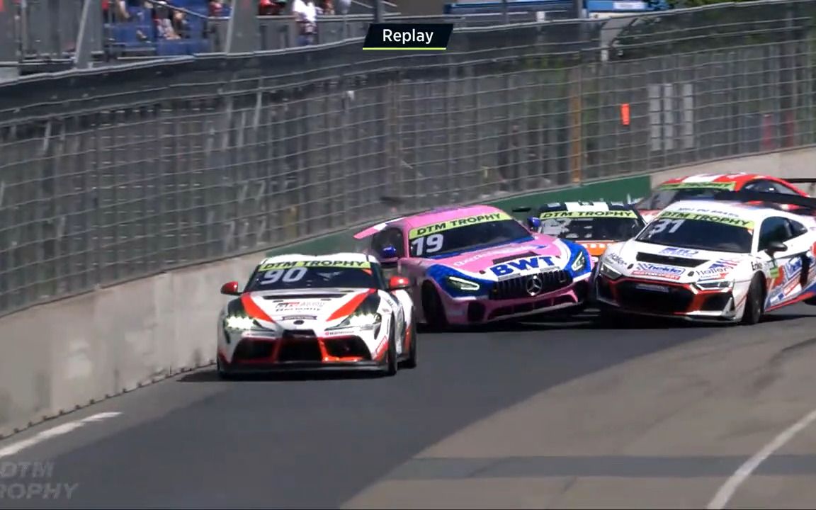 DTM Trophy 2022 诺里斯林 第一回合 Multiple Crash_哔哩哔哩_bilibili