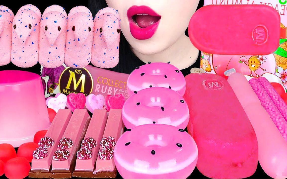 Hongyu ☆ 粉色甜心派对（详情见简介）食音咀嚼音（新）_哔哩哔哩_bilibili