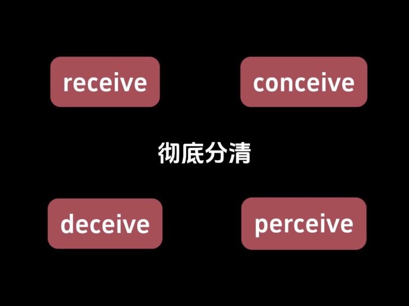 彻底分清receive、conceive、perceive和deceive-Bobo背单词-Bobo背单词-哔哩哔哩视频