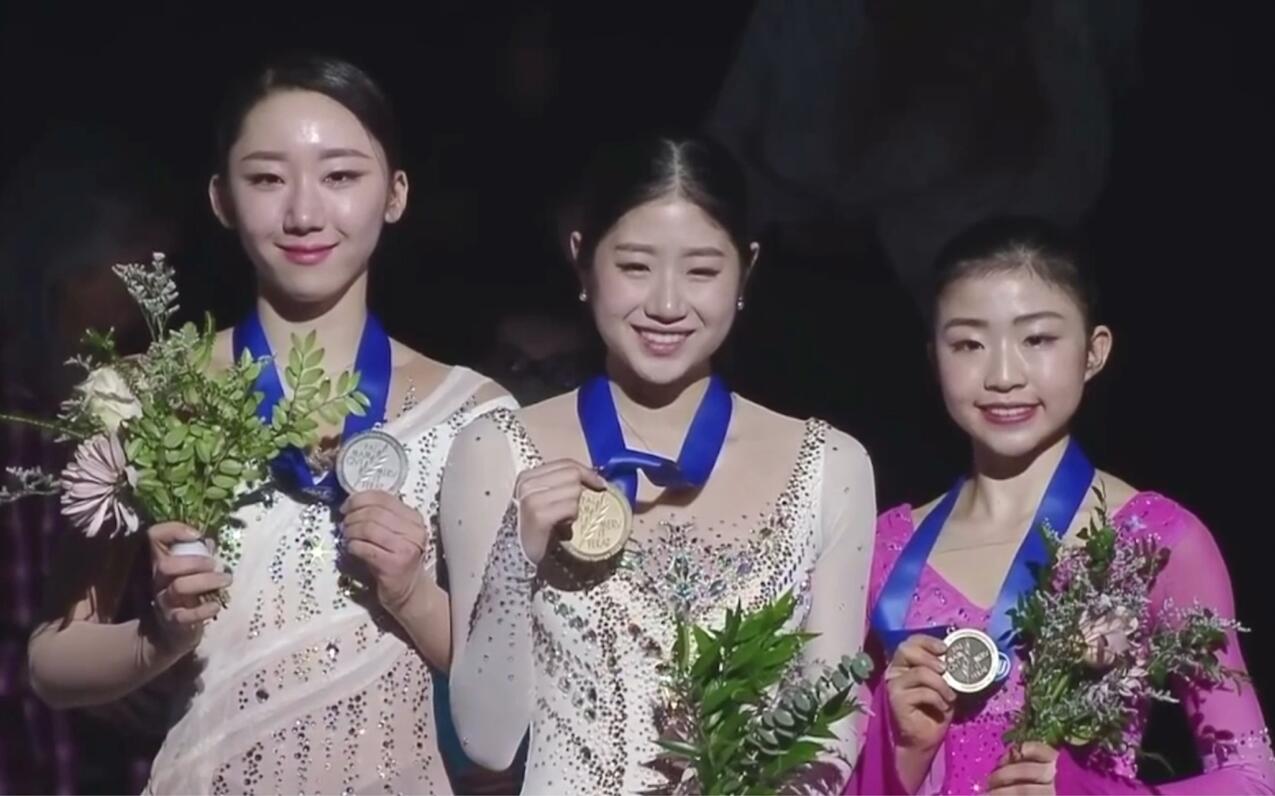 2023四大洲花样滑冰锦标赛4CC 女单颁奖礼 - 哔哩哔哩
