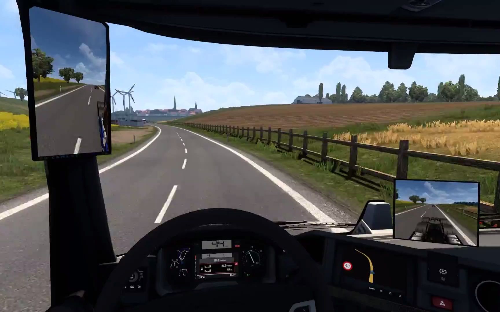 欧卡2Mod：适用于斯堪尼亚R 2009的电子后视镜 Digital Mirrors - Cam system for Scania R ...
