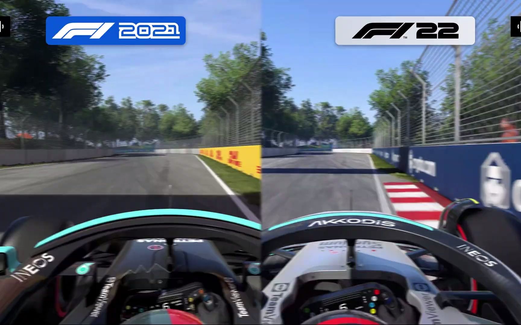 【F1 22】F1 2022与F1 2021画质对比_哔哩哔哩bilibili