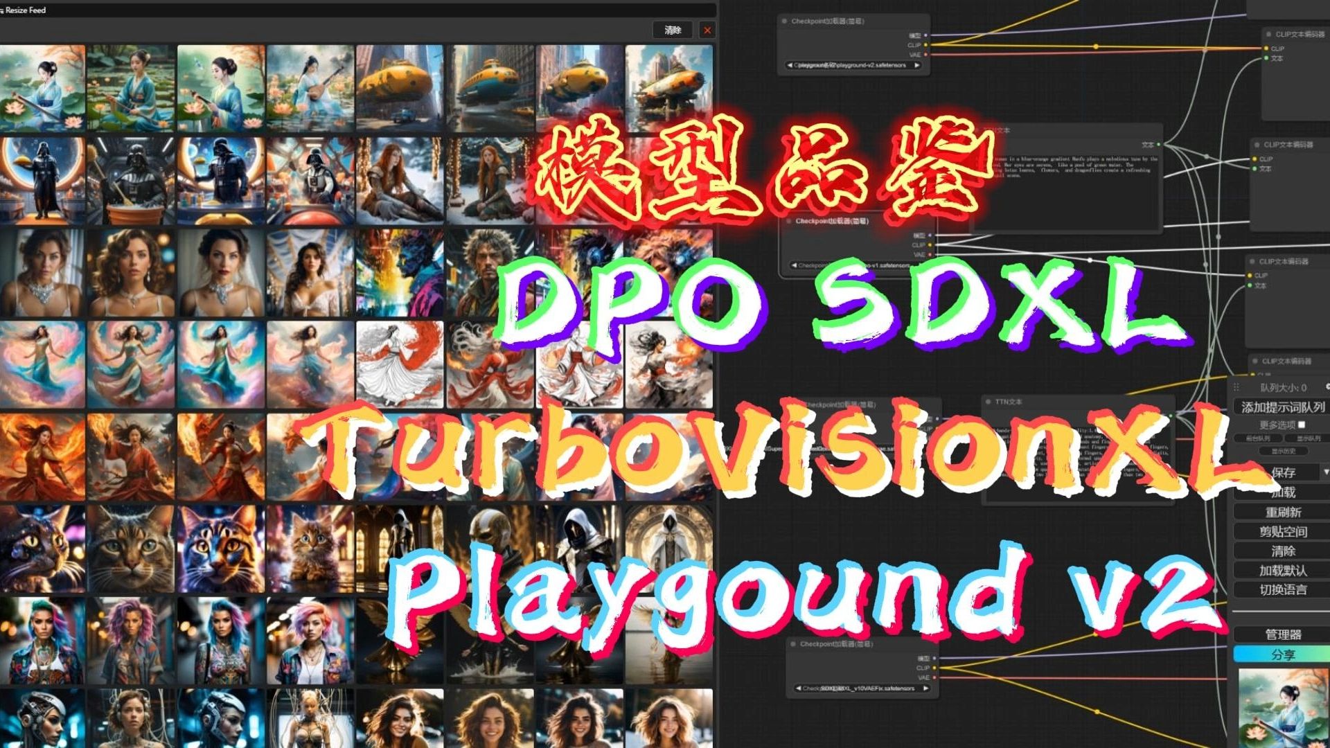 模型品鉴:Playground v2、DPO SDXL和 TurboVisionXL三款模型简单评析-AI-KSK-AI-KSK-哔哩哔哩视频