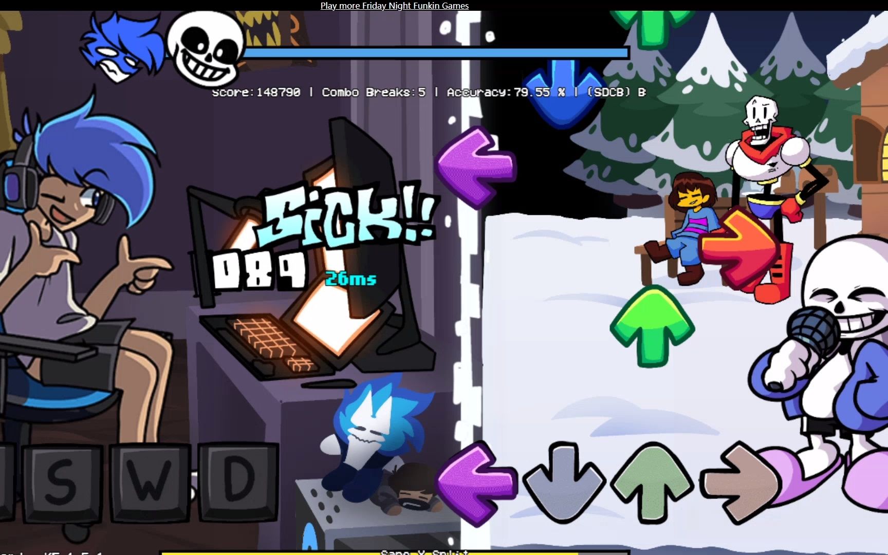 [FNF优质mod]Amor VS sans_哔哩哔哩bilibili_ut