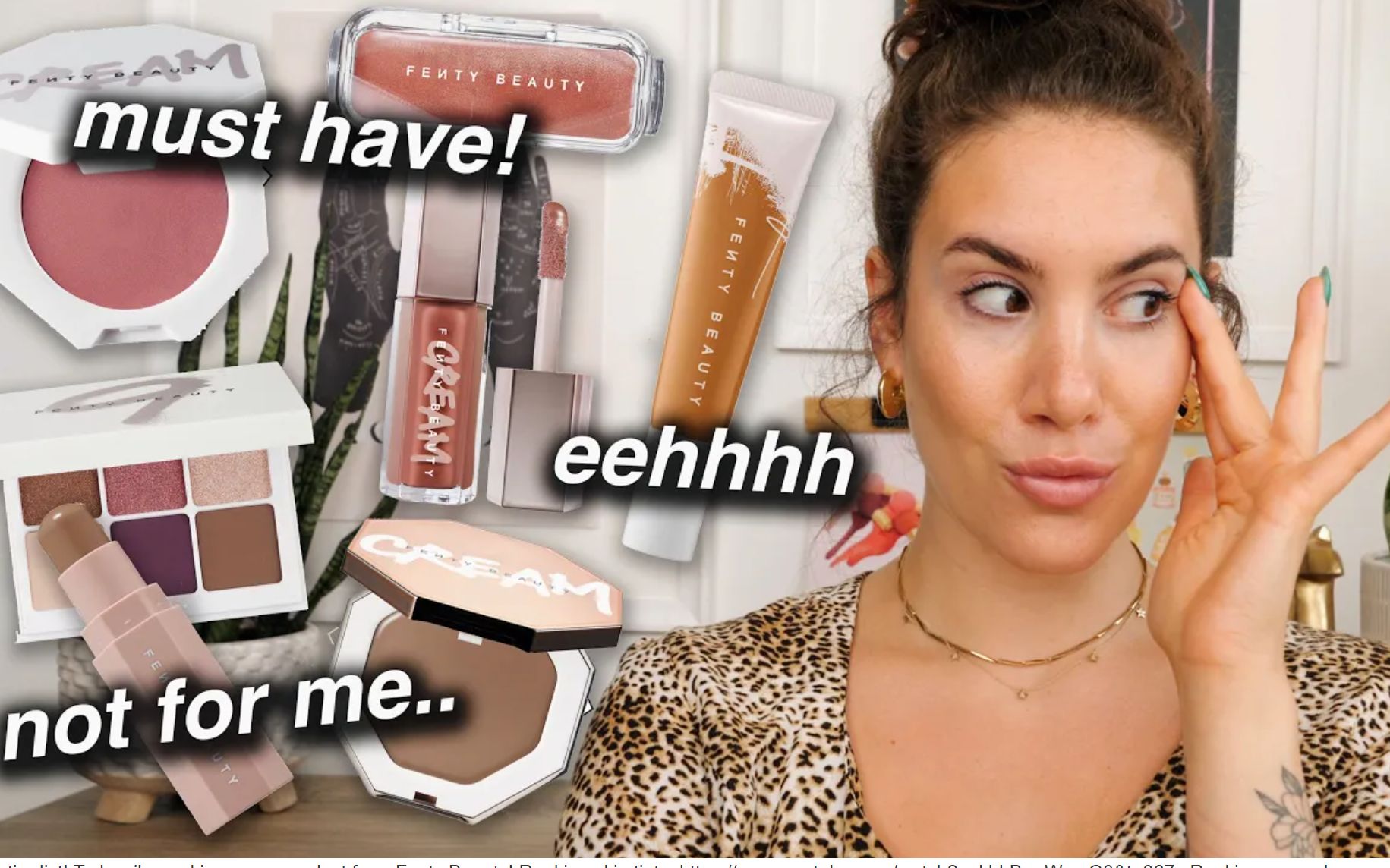 【Jamie Paige】给我所有的FENTY BEAUTY产品排名！_哔哩哔哩_bilibili