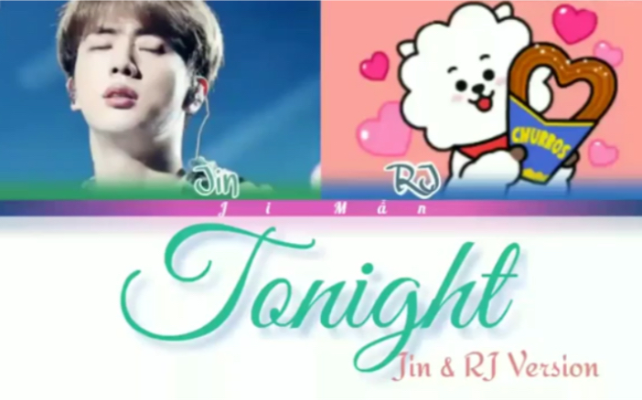 【BT21】JIN&RJ合唱Tonight_哔哩哔哩_bilibili
