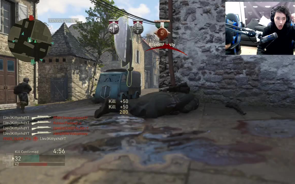 【使命召唤14】FaZe Clan(FaZe Kitty):世界上第一個Quad Collat(一槍四個)春田太太又來?!