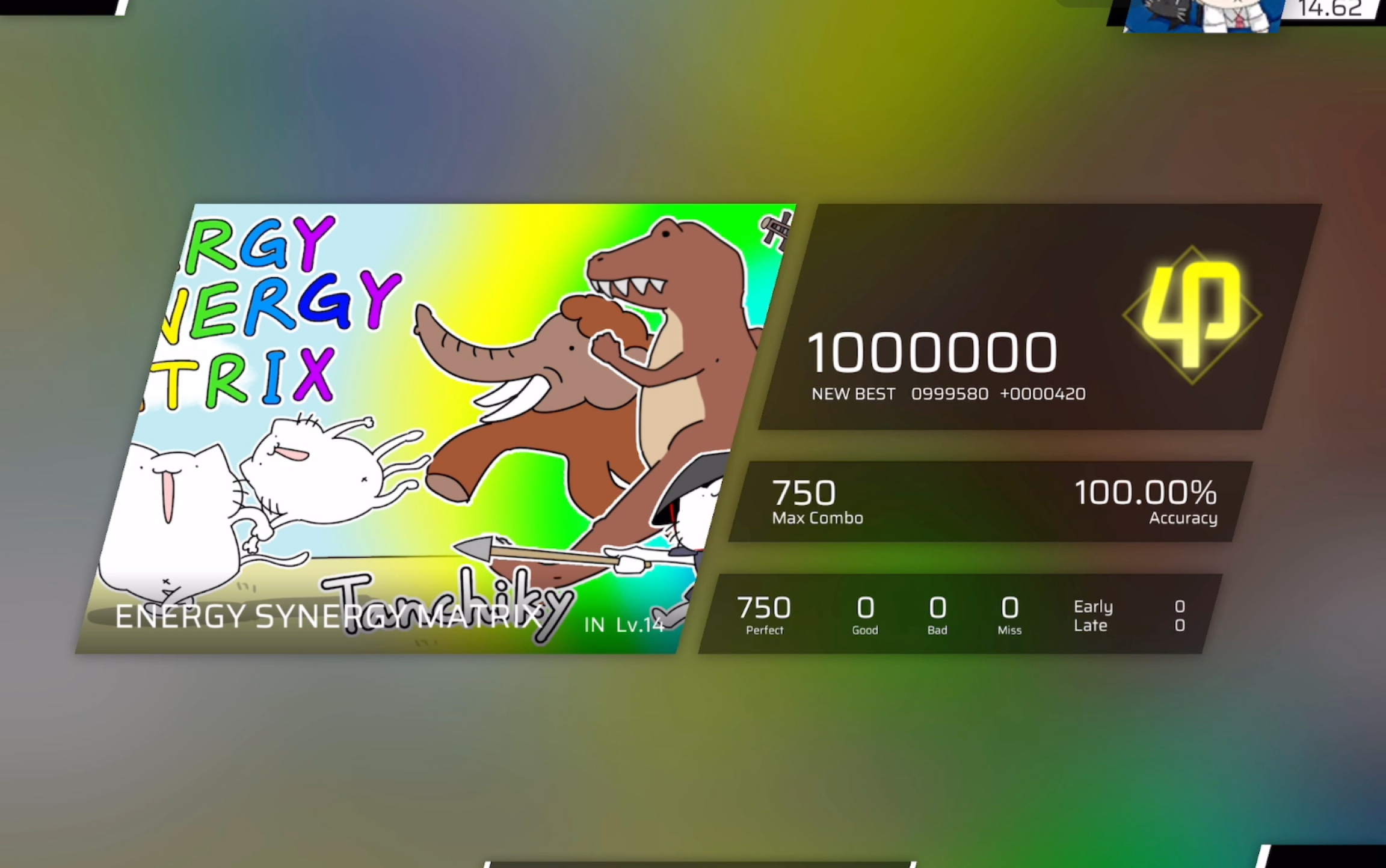 【Phigros】ENERGY SYNERGY MATRIX IN14 All Perfect（锁屏练习用）_哔哩哔哩_bilibili