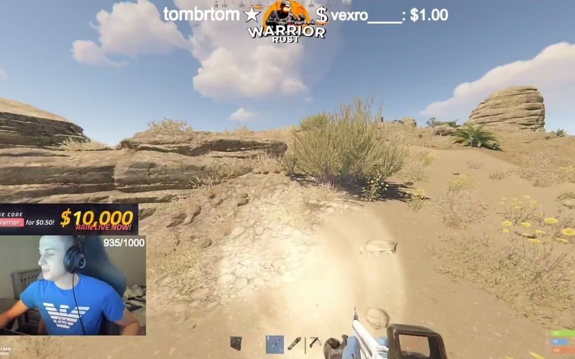 Rust（腐蚀） Warrior 开荒4小时就抄掉屋顶战士_网络游戏热门视频