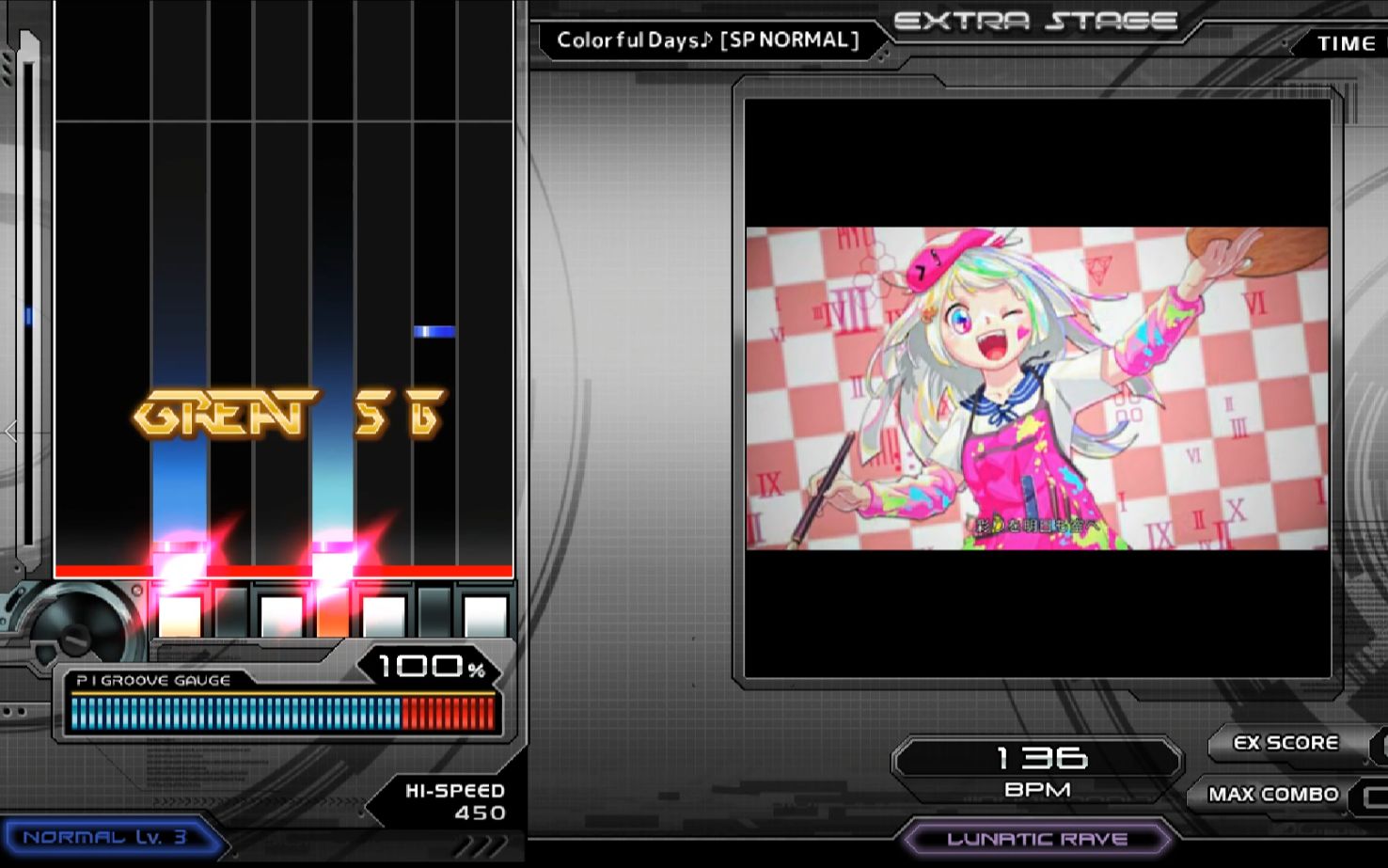 【LR2/BMS】Colorful days Lv.3 Pass BMS好难打(>w