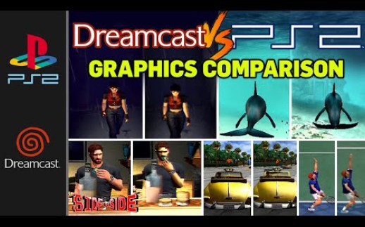Dreamcast VS Playstation 2 |图形对比| 5个游戏|并排 - 视频下载 Video Downloader