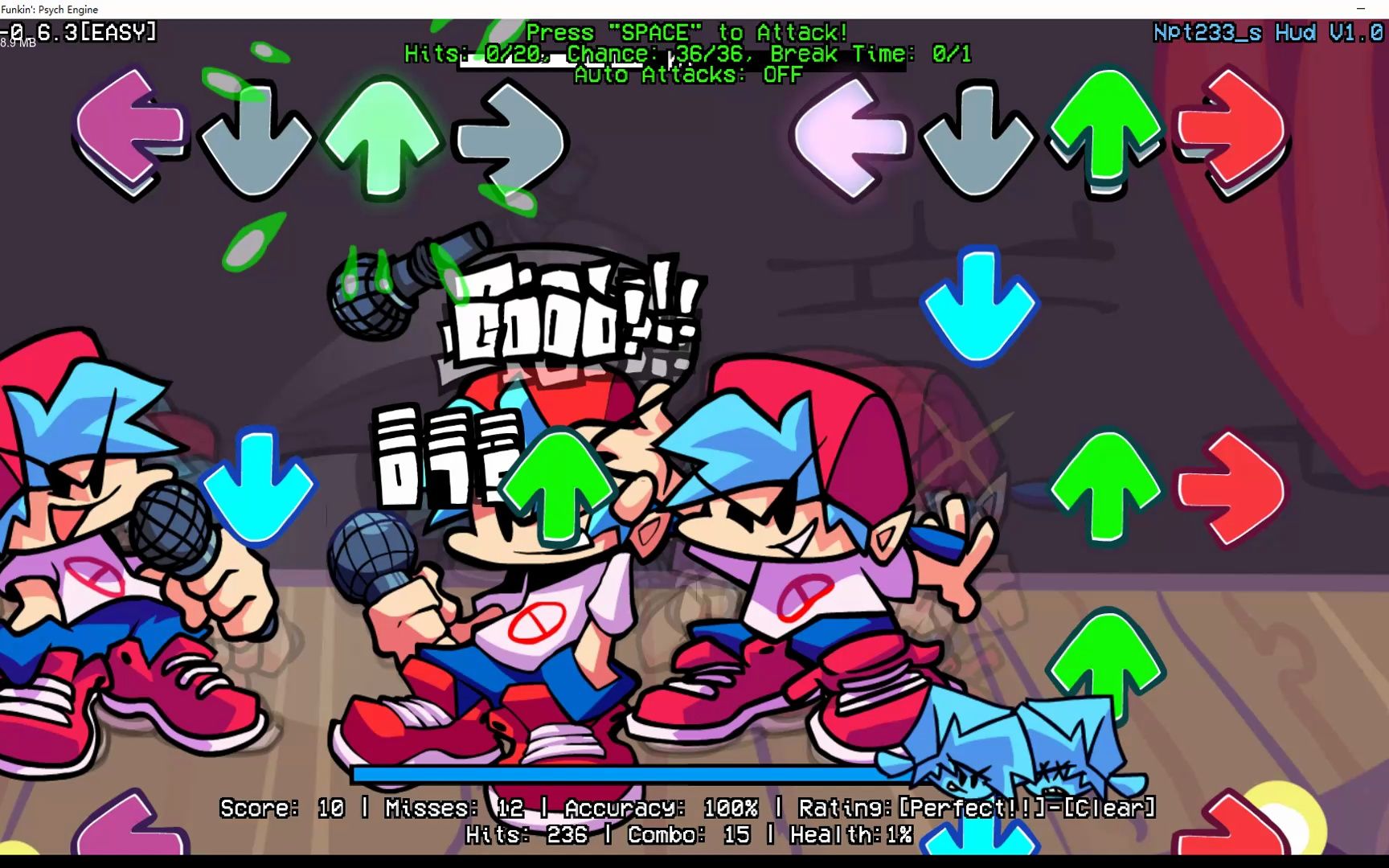 FNF周五夜放克：经典重现，HeV 版 BF（1-7周）