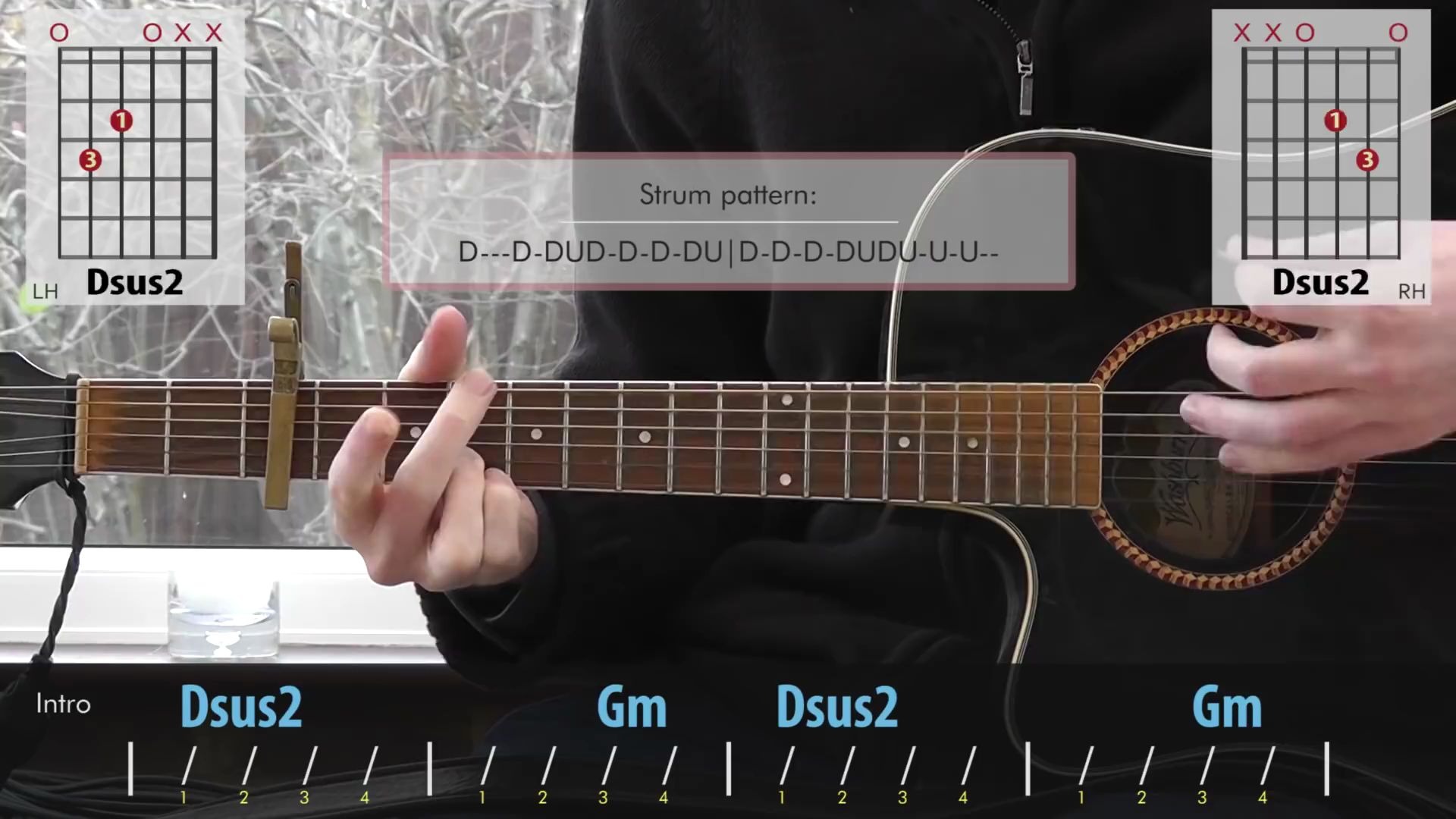 Radiohead - No Surprises _ acoustic guitar lesson_哔哩哔哩_bilibili