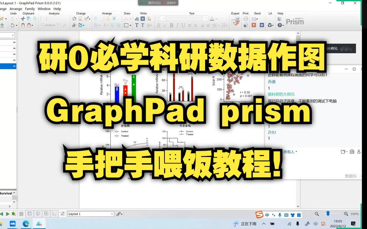 研0必学科研数据作图！GraphPad prism超详细手把手喂饭教程！ - 哔哩哔哩