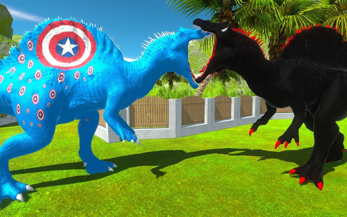 美国队长棘龙 vs 蜘蛛侠戈洛 vs 暗棘龙 - ARBS mod模组