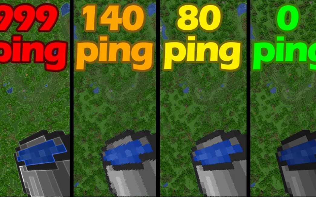 1 Ping落地水 与 999 Ping落地水_哔哩哔哩bilibili_Minecraft