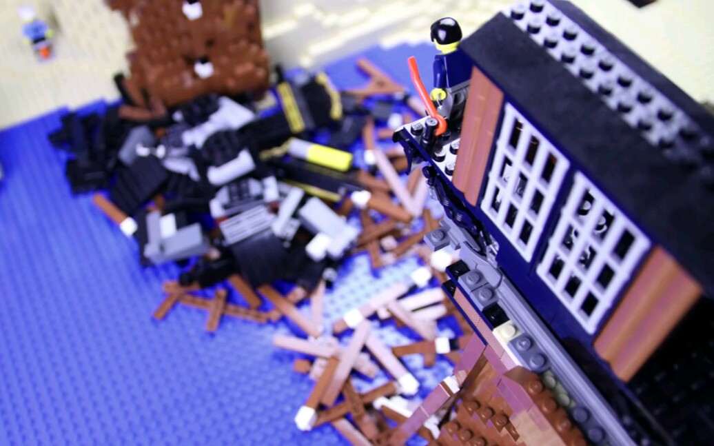 乐高火车事故 Lego Train Crash_哔哩哔哩_bilibili