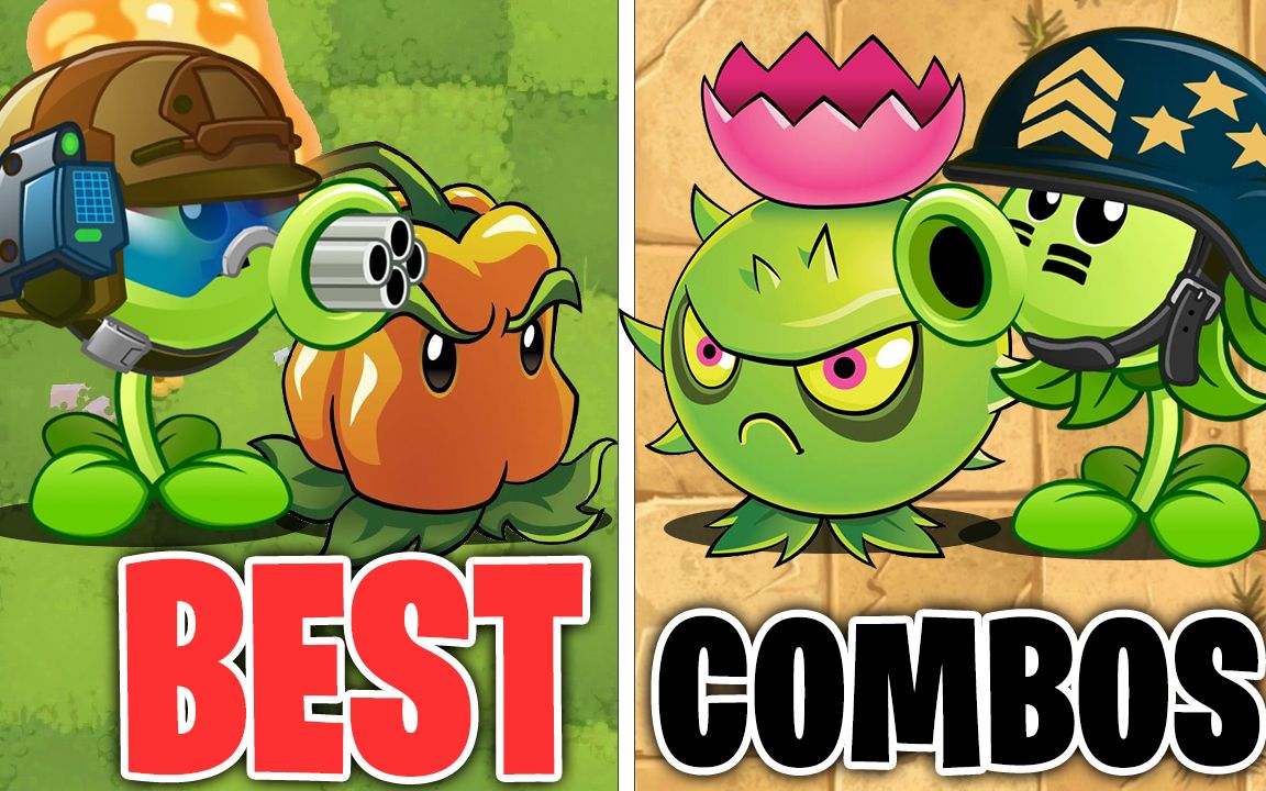 PvZ 2 植物团队 - 最佳植物搭档 最高等级 对抗 队伍的 150 个 万圣节巨人僵尸-MSGames-MSGames-哔哩哔哩视频