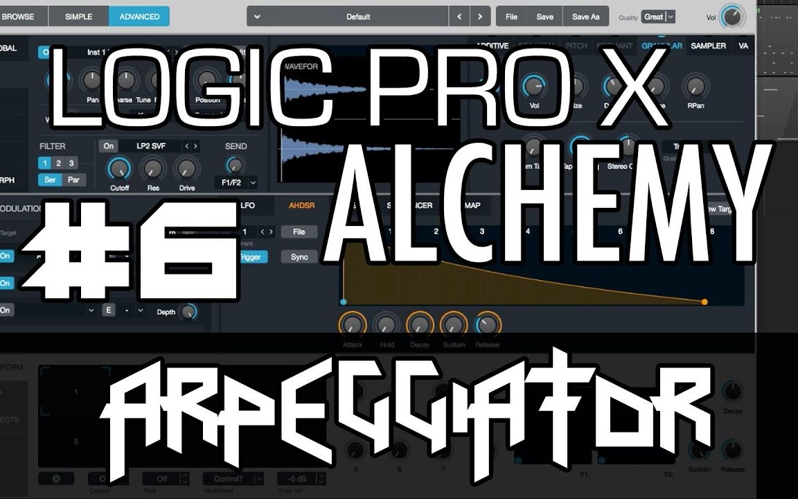Logic Pro X|Alchemy合成器使用教程|编曲|完整合集|制作音乐音效|电子音乐|Youtube|Music Tech Help ...