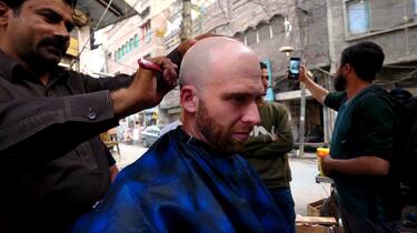 Pakistani Street Barber Haircut Full Shave Massage Lahore