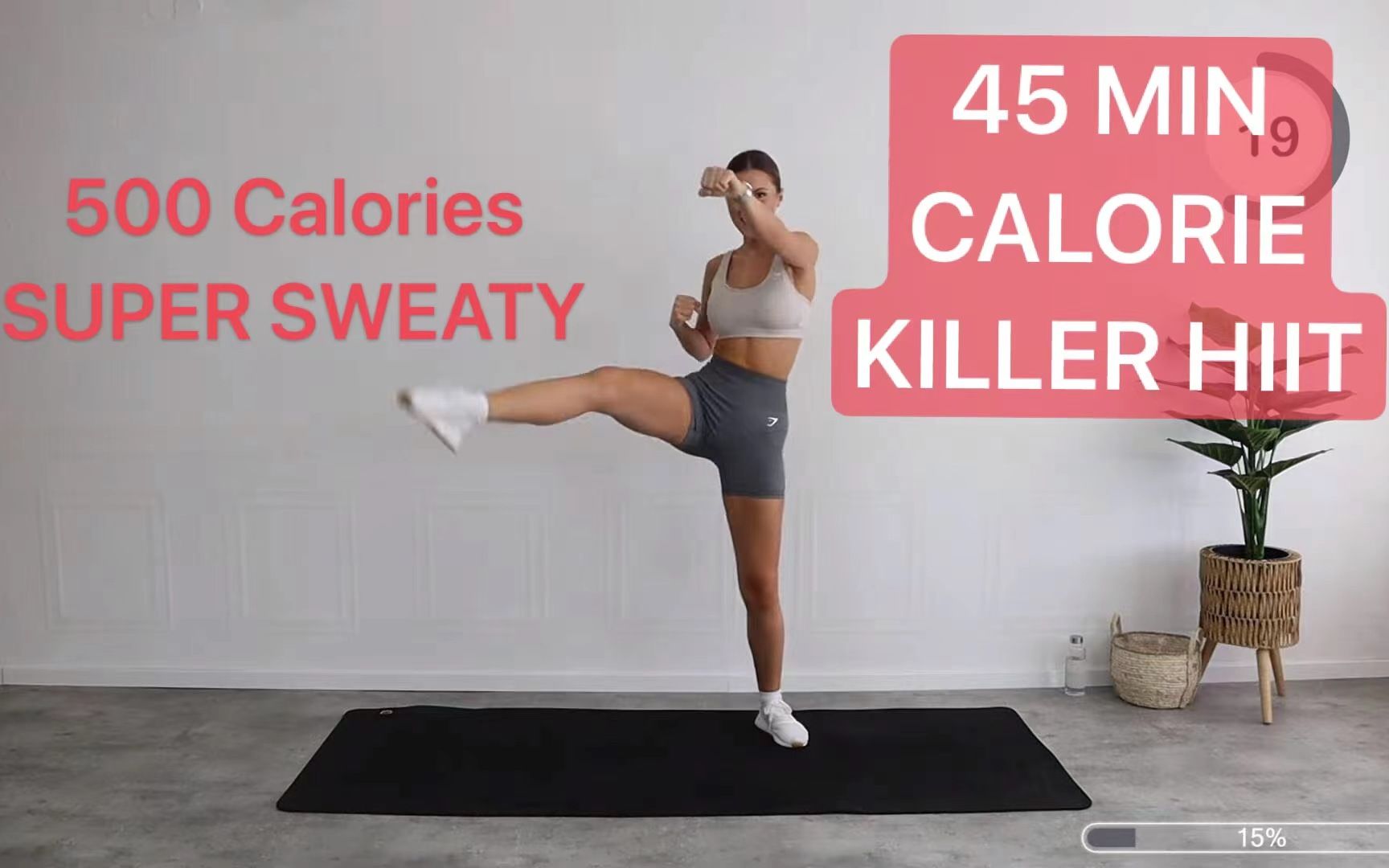 【Eleni Fit】卡路里杀手HIIT|45分钟500卡全身有氧训练|超级趣味飙汗|2022.9.5更新_哔哩哔哩_bilibili