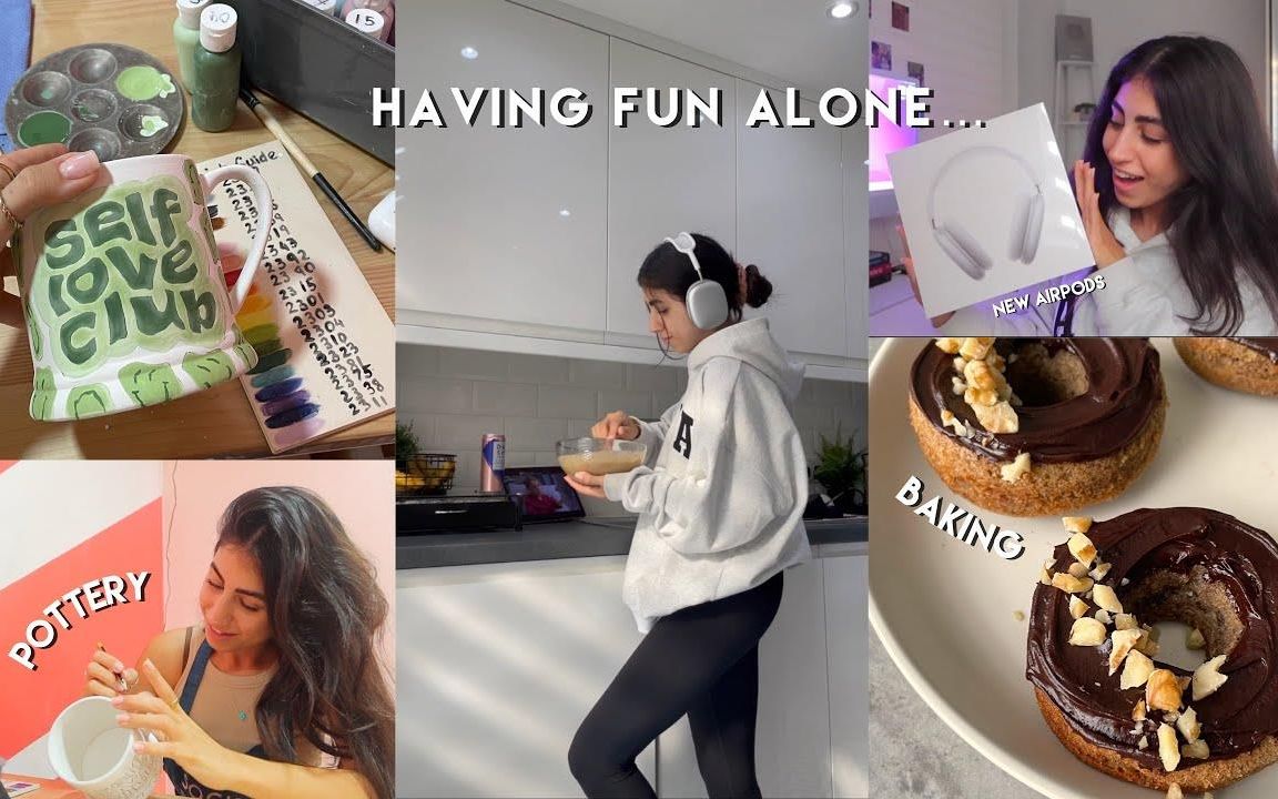 【Ecem Gundogan】中英字幕| 我一个人在家都做了什么？ airpods max开箱+陶艺+香蕉面包 甜甜圈！_哔哩哔哩_bilibili