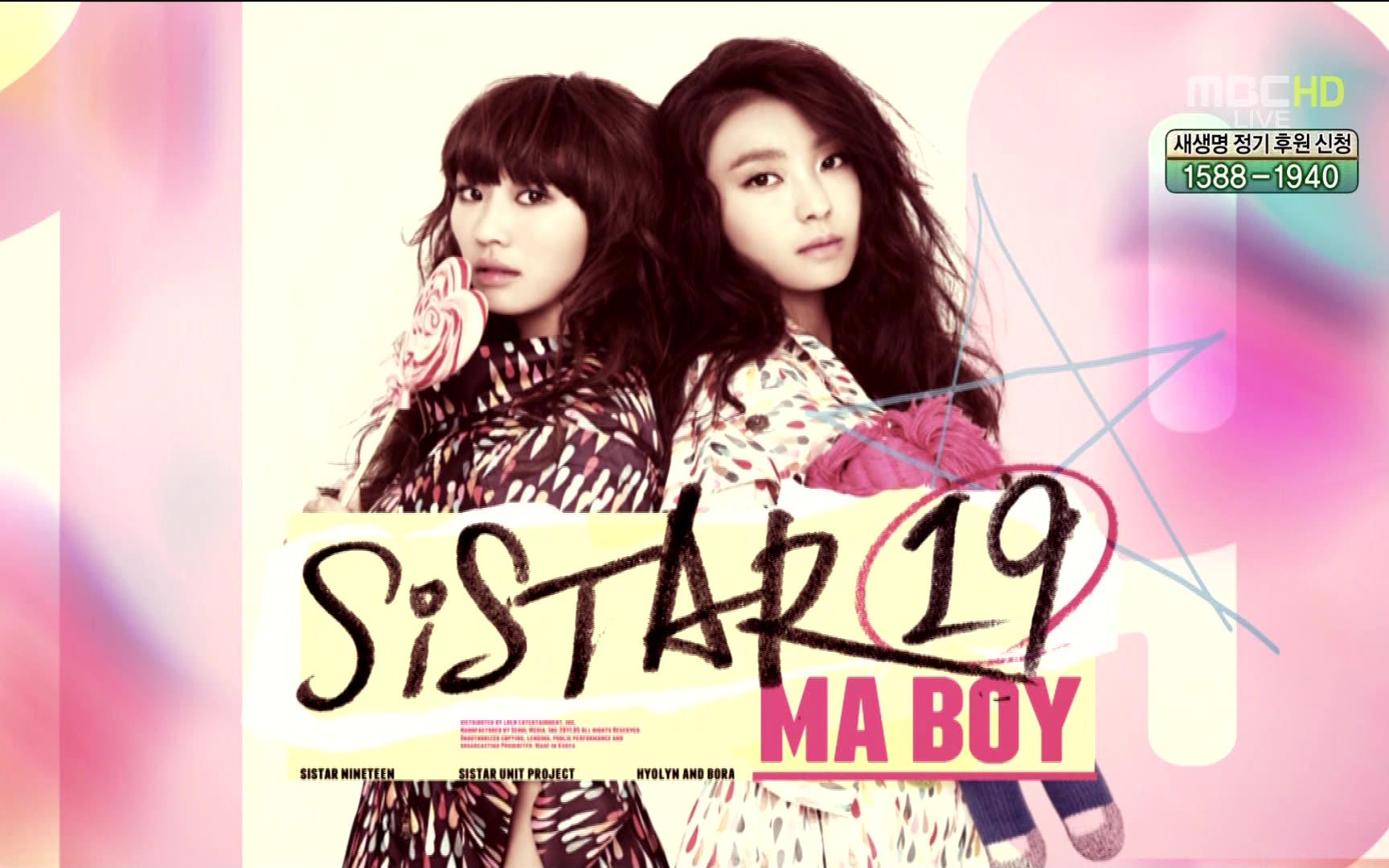 【集合】SISTAR19 - Ma Boy音乐放送舞台_哔哩哔哩_bilibili