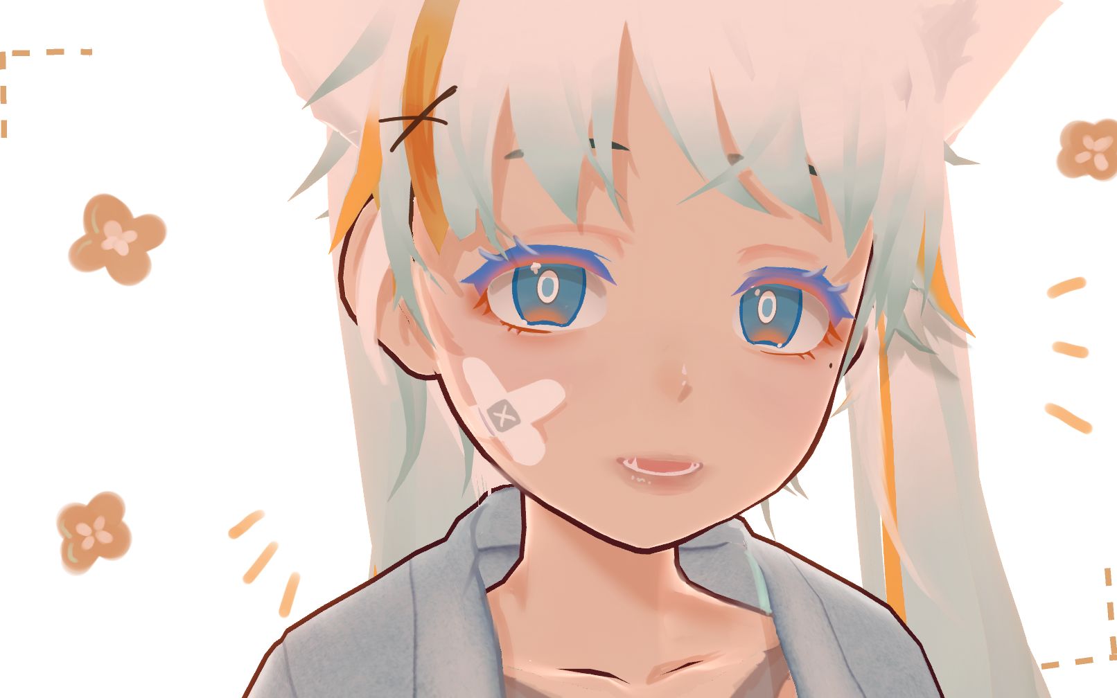 【vroid模型】这么可爱一定是我OC_哔哩哔哩_bilibili