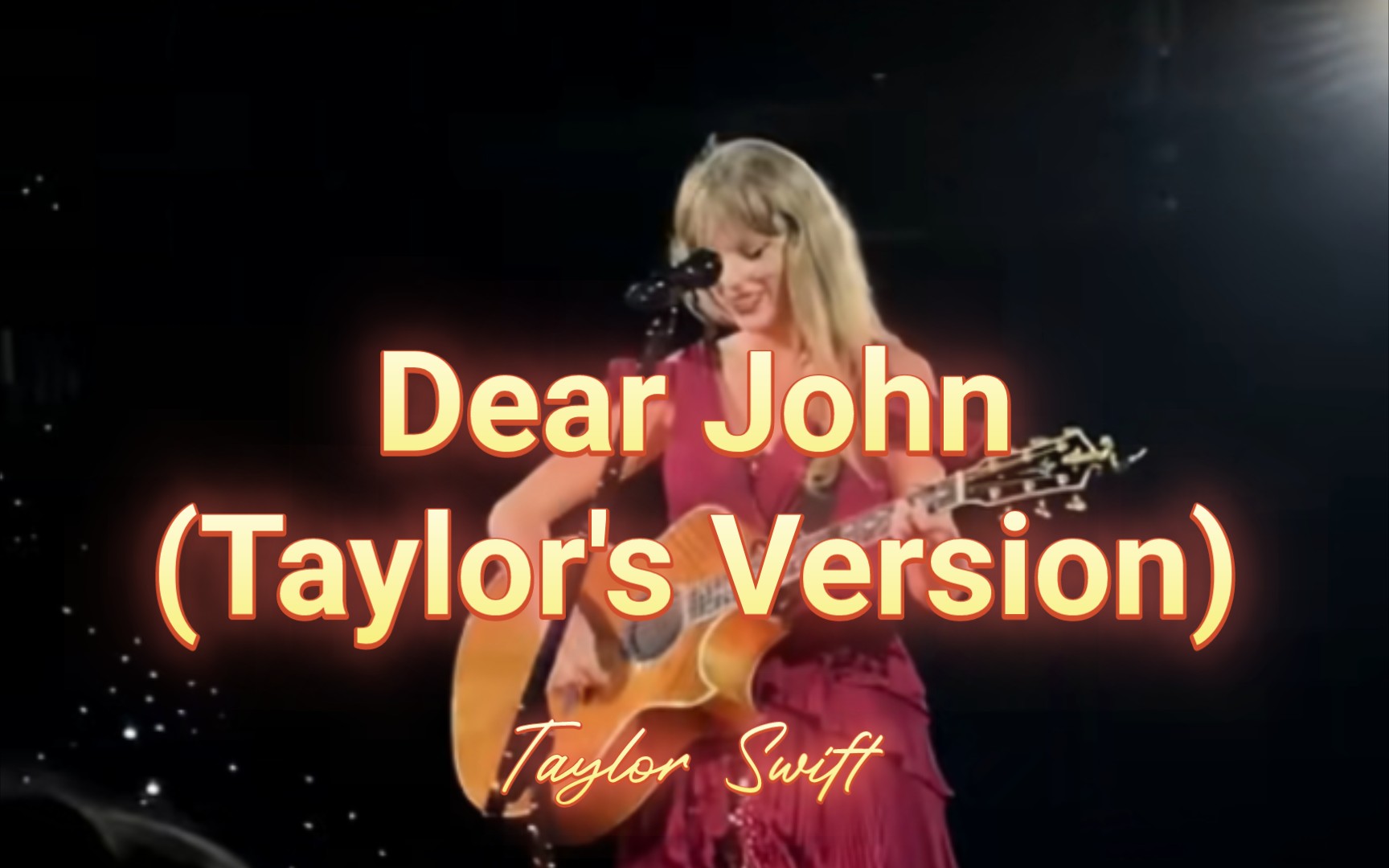Dear John (Taylor's Version) 跟唱教学 —Taylor Swift-唐芳菲尽-唐芳菲尽-哔哩哔哩视频