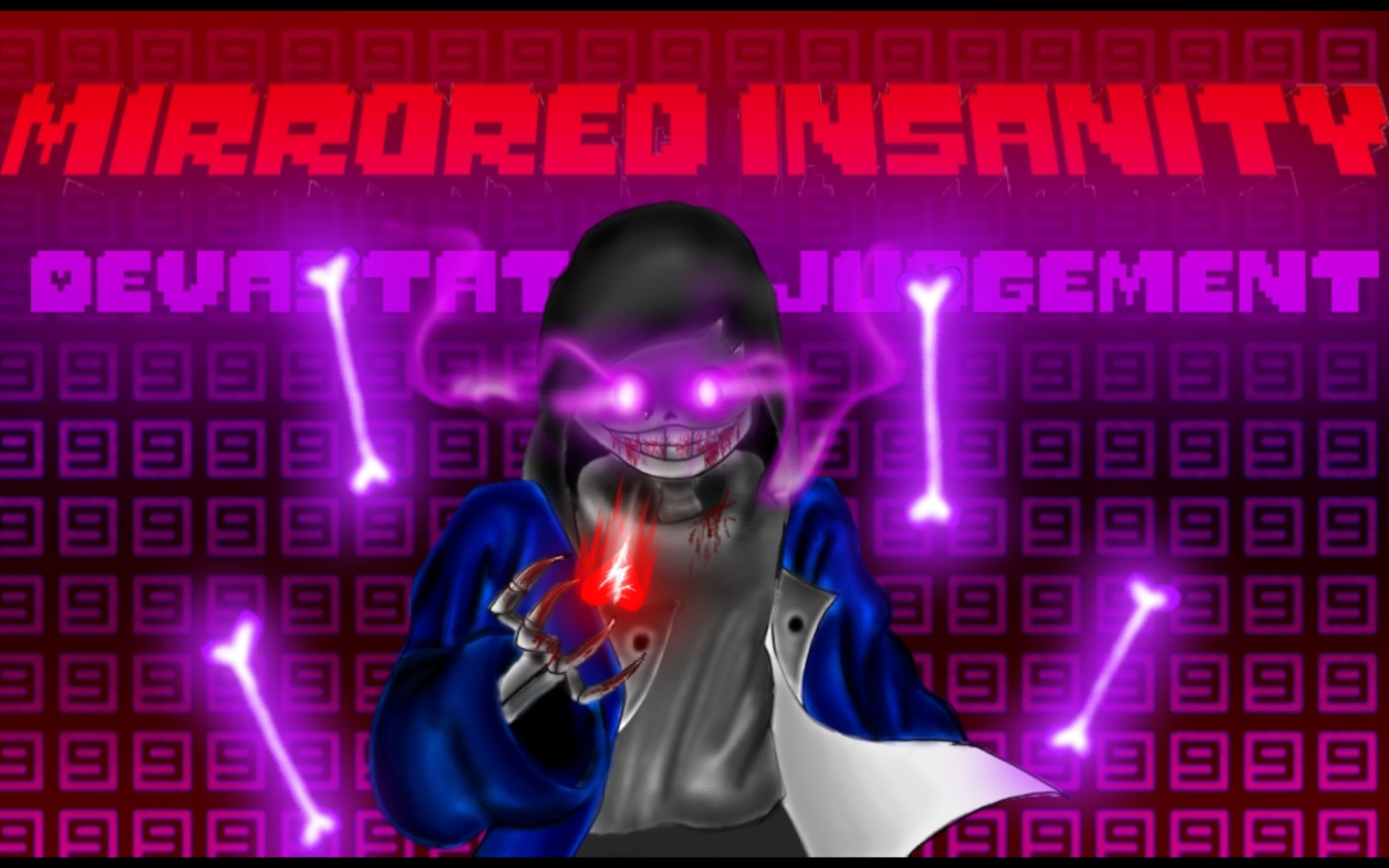 【Code N-B】hazard！sans fight phase1【Undertale风戦闘动画】。