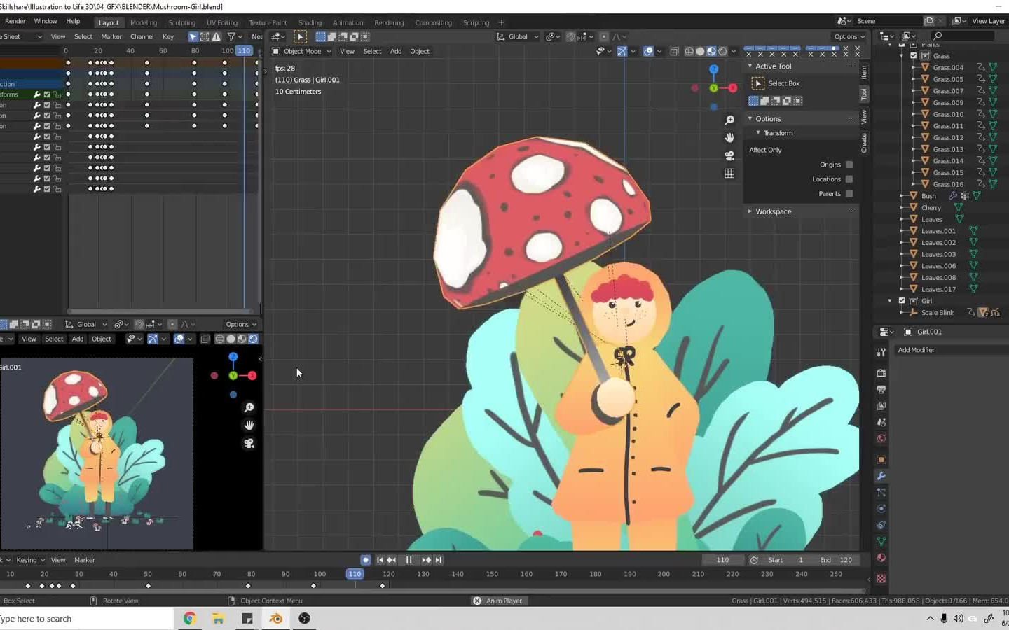 Blender从插画到建模动画全流程训练视频教程 精彩剪辑_哔哩哔哩_bilibili