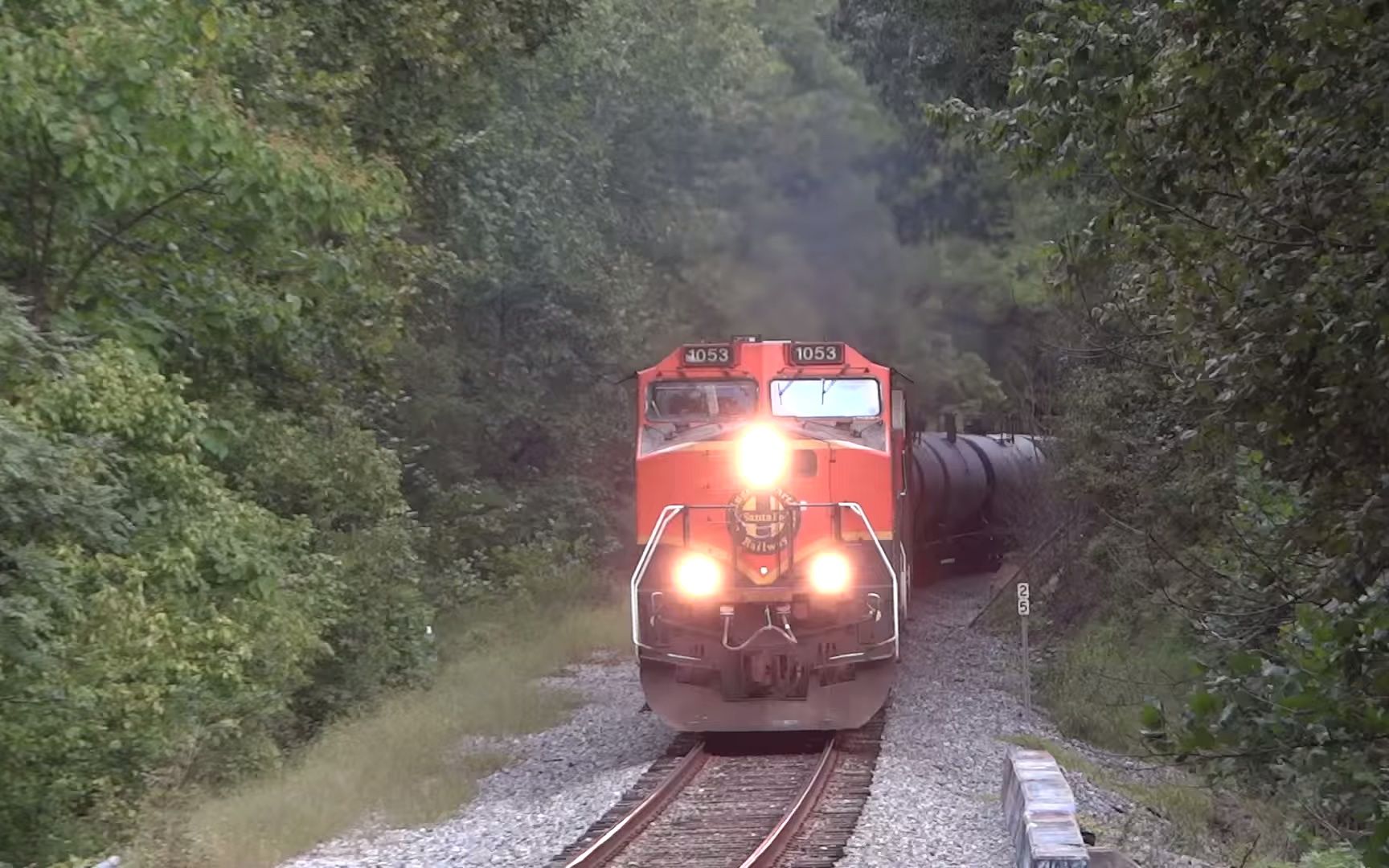Burlington Northern Santa Fe On Csx Main Line_哔哩哔哩_bilibili
