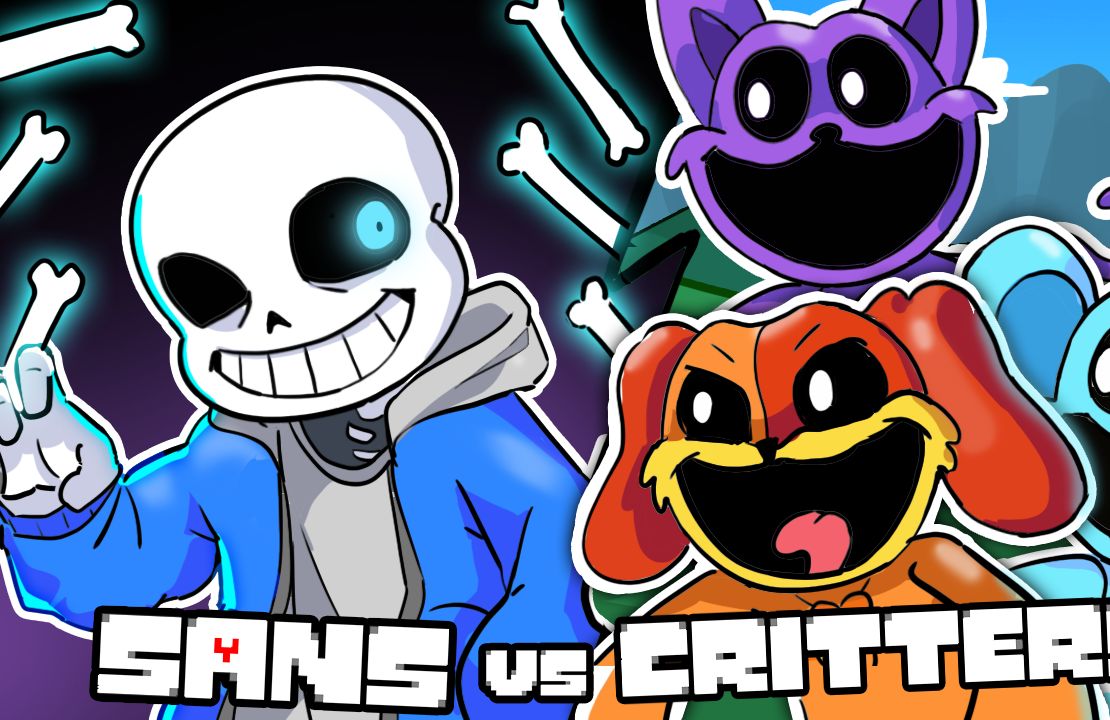 如果SANS出现在POPPY PLAYTIME【Smiling Critters与Undertale动画】-CyberLegends动画 ...
