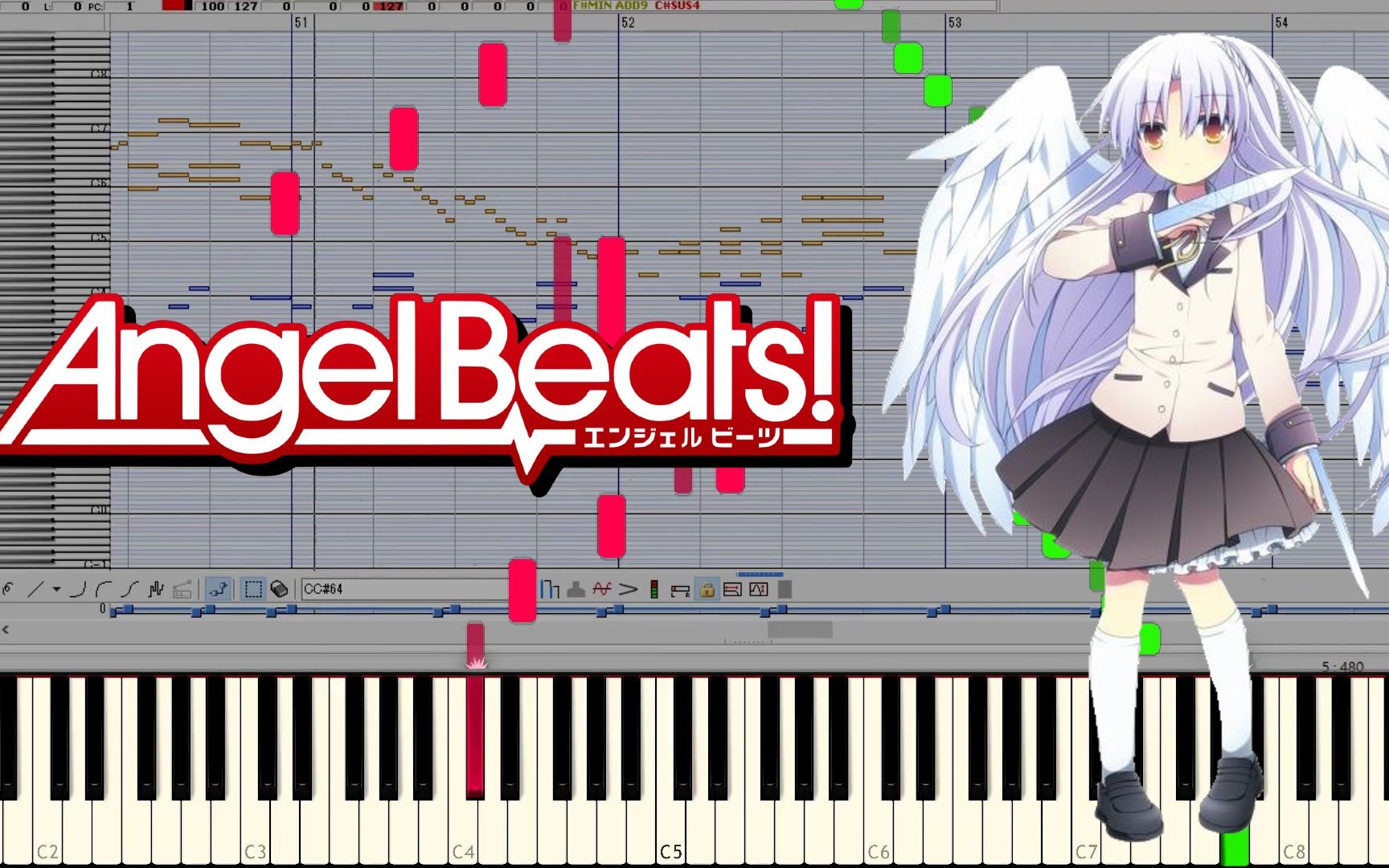 【Animenz】一番の宝物 - Angel Beats! OST (MIDI Remake)_哔哩哔哩_bilibili