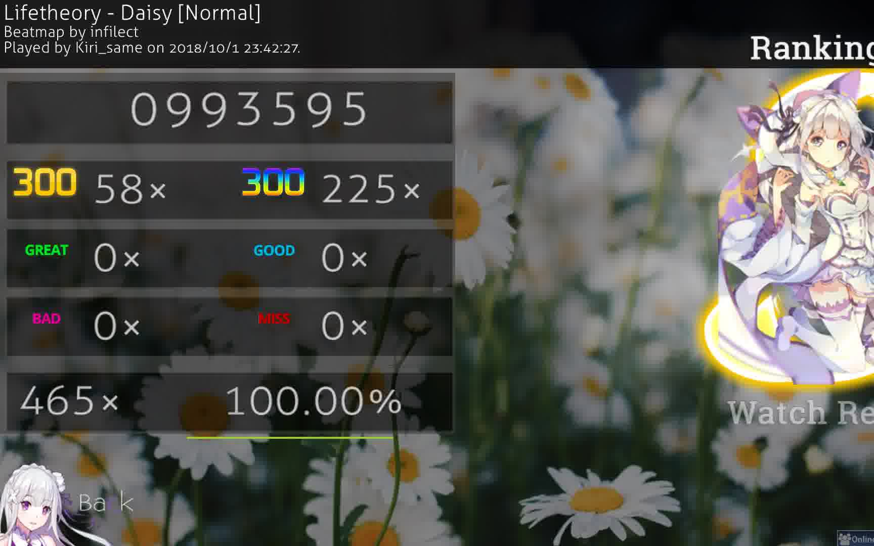 【osu!mania 成长记录】Daisy (4k 2.09⭐)_哔哩哔哩_bilibili
